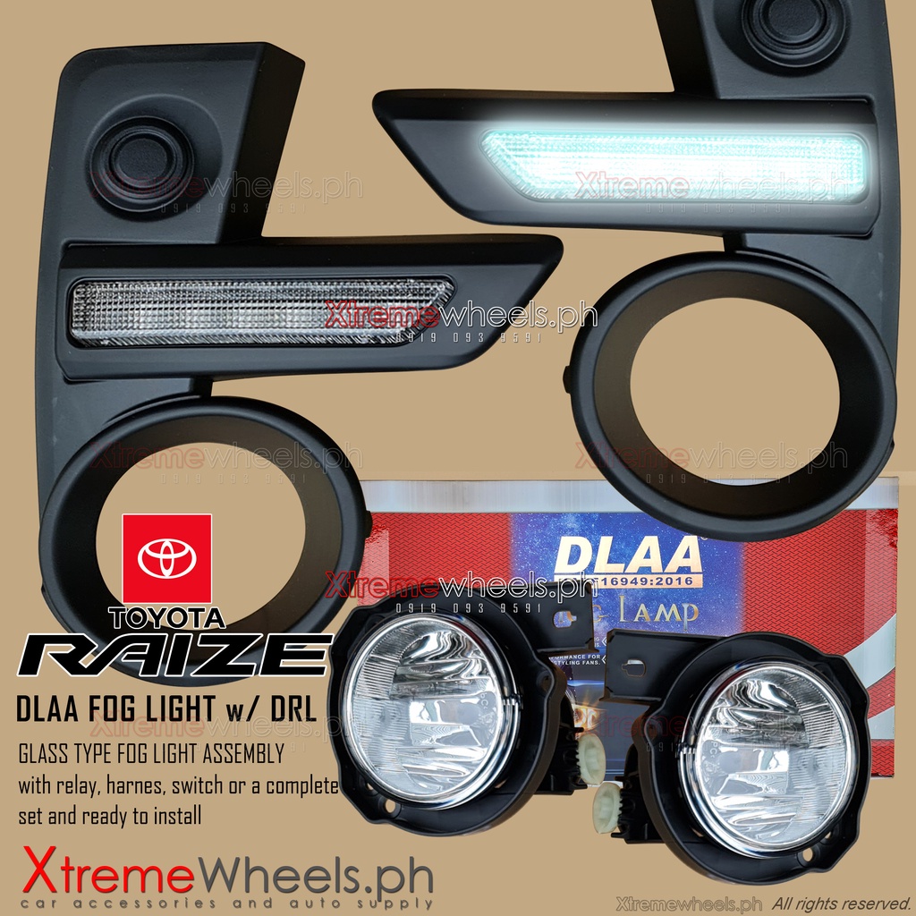 Raize E G Turbo 2022-2025 Genuine DLAA with DRL Fog Light / Foglights ...