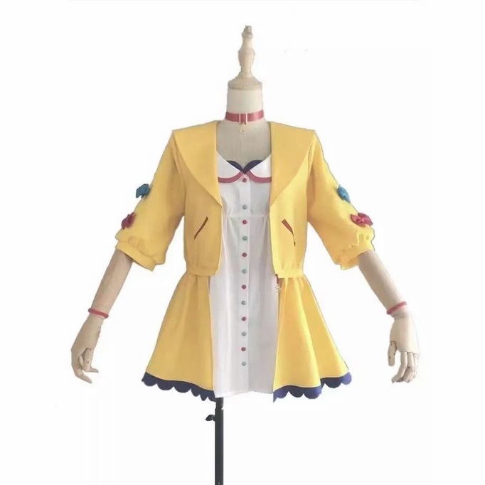 VTuber Inugami Korone Cosplay Costume Women Cute Uniforms Halloween ...