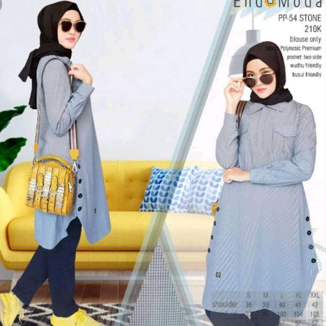 Blouse Pp54 Endomoda Muslimah | Shopee Philippines