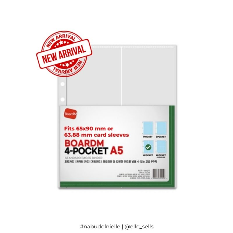 Korean Photocard Postcard Sleeves Pages for A5 6-Ring Binder | Minuit ...