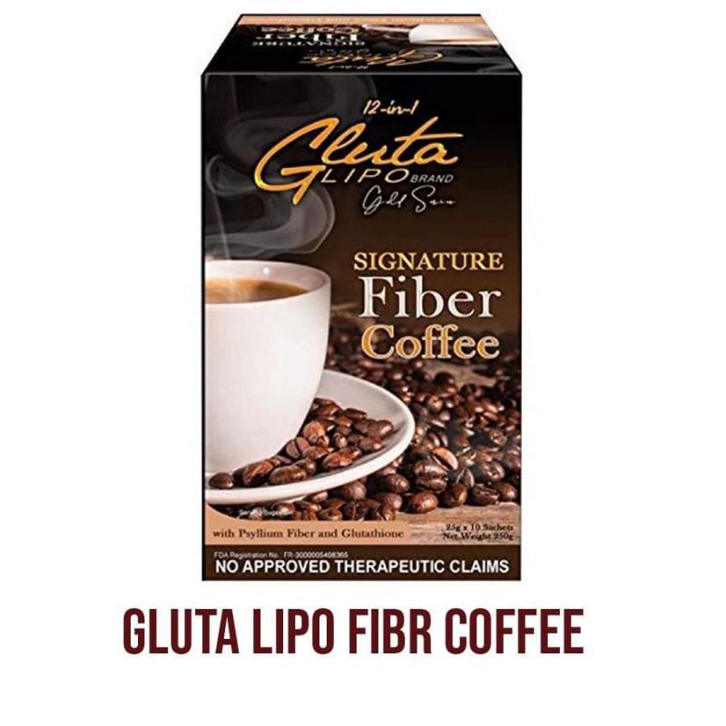 Gluta Lipo Gold- Fiber Coffee Original | Shopee Philippines