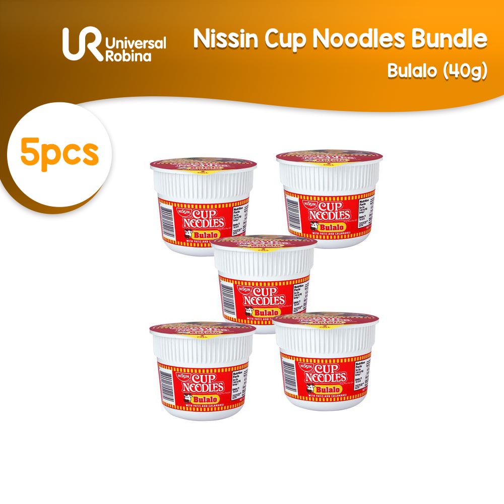 Nissin Cup Noodles Mini Bulalo (40G) - 5 Packs | Shopee Philippines