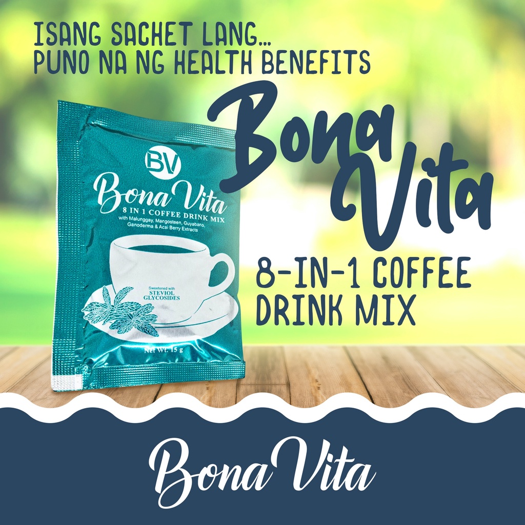 Bona Vita 8 in 1 Coffee Mix 10 Sachets per box | Shopee Philippines