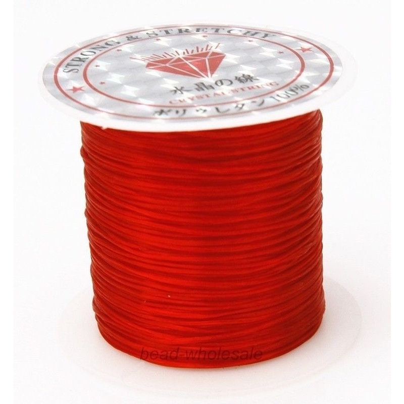 10m/roll 0.8mm Strong Elastic Crystal Beading Cord Rope String Line for ...