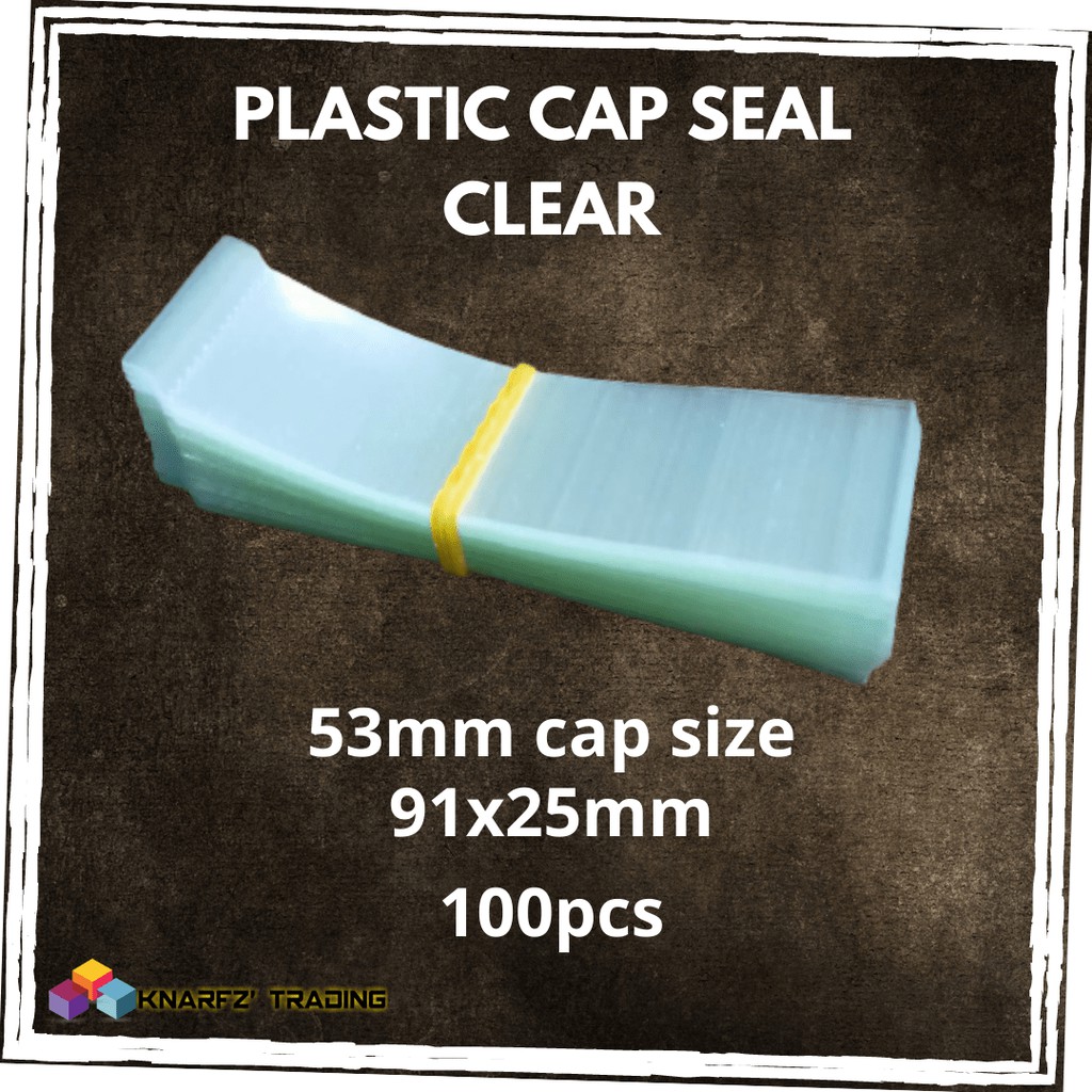 Shrinkable Plastic Cap Seal - Clear Sold by 100pcs per bundle | Shopee ...