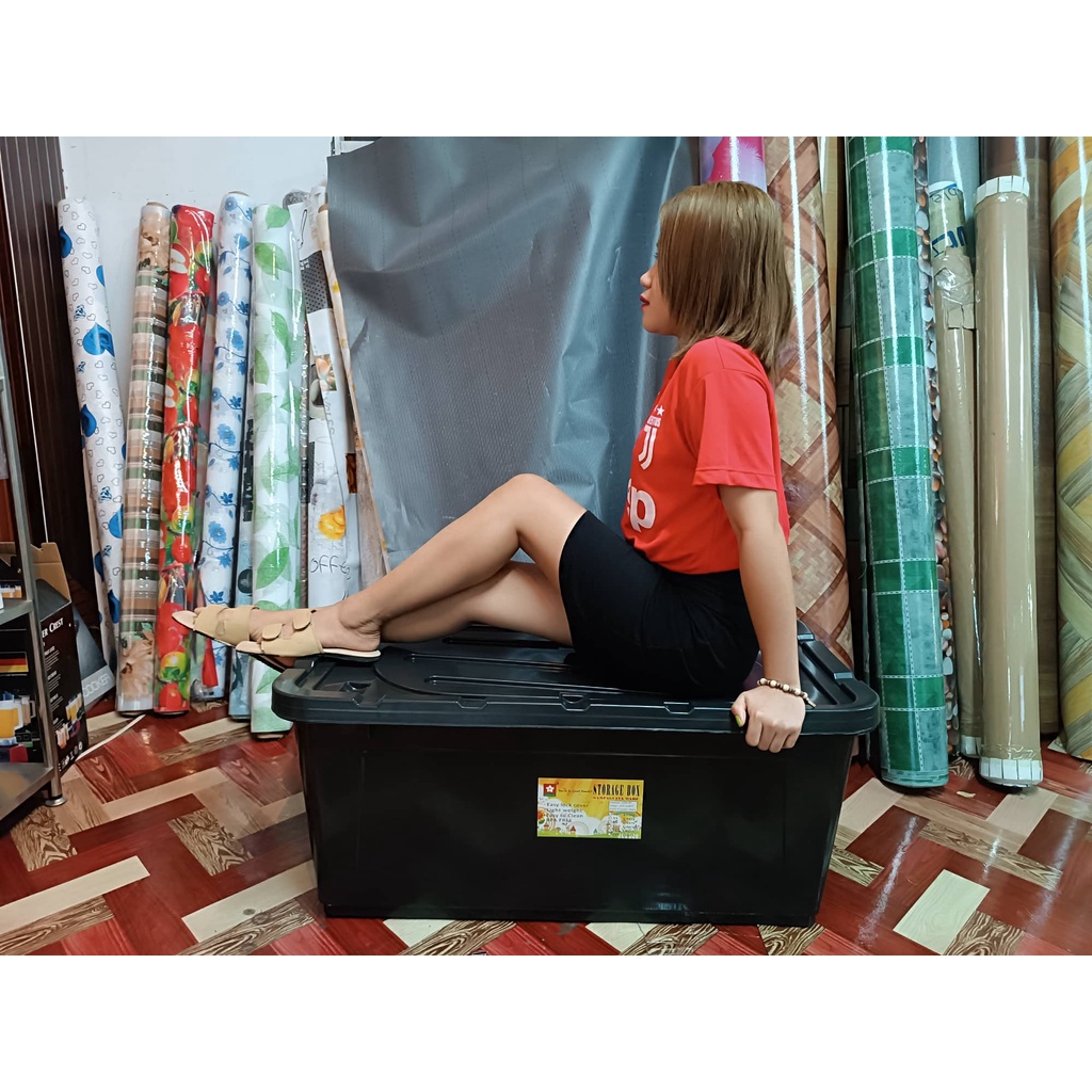 STORAGE BOX 160L SAMPAGUITA #832 Storage BOX WITH COVER and WHEELS ...