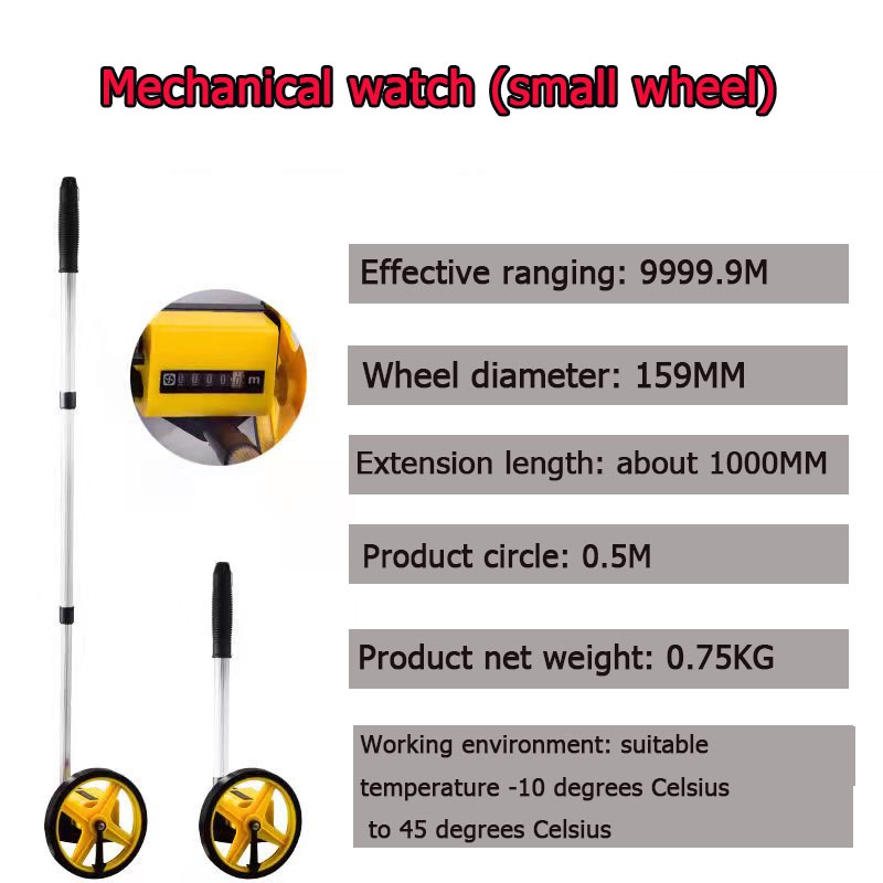 Hand-push distance measuring wheel Roller-type road meter Length ...