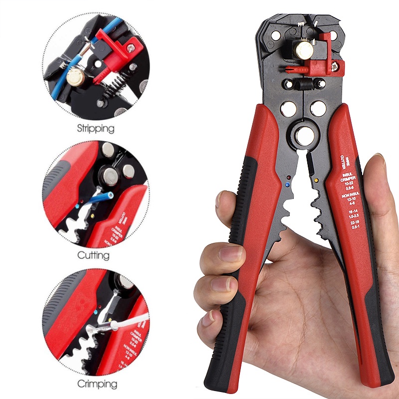 Automatic Wire Striper Cutter Stripper Crimper Pliers Crimping Terminal ...