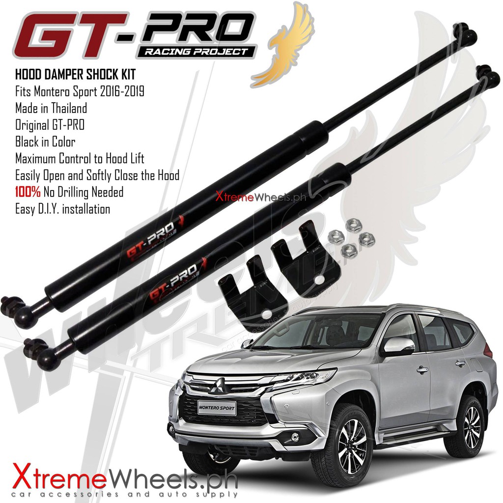 Mitsubishi Montero 2016 to 2025 GT-Pro Hood Damper Lift Shock Kit ...