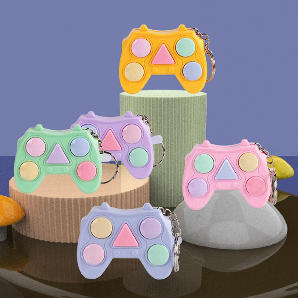 Kawaii Fidget Toys Gamepad Keychain Fidget Toy Memory Training Maze ...