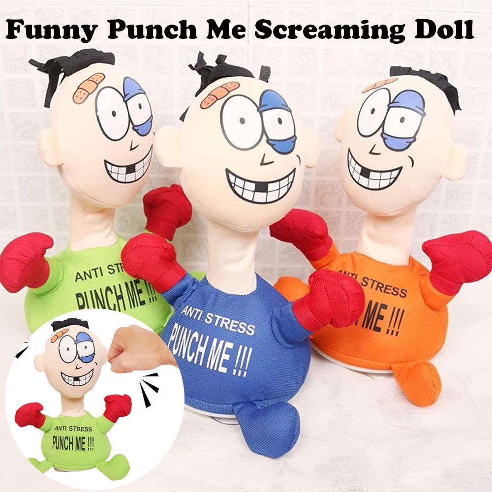 ! Boxer Plush Stress Relief Doll Mood With Sound Toys Kids | Shopee ...