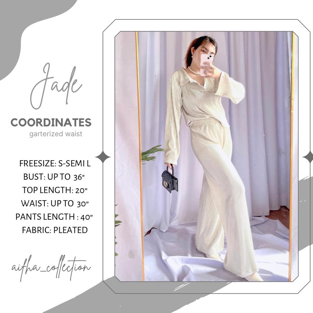 JADE COORDINATES | LONG SLEEVE TERNO PANTS | SQUARE PANTS | FASHION ...