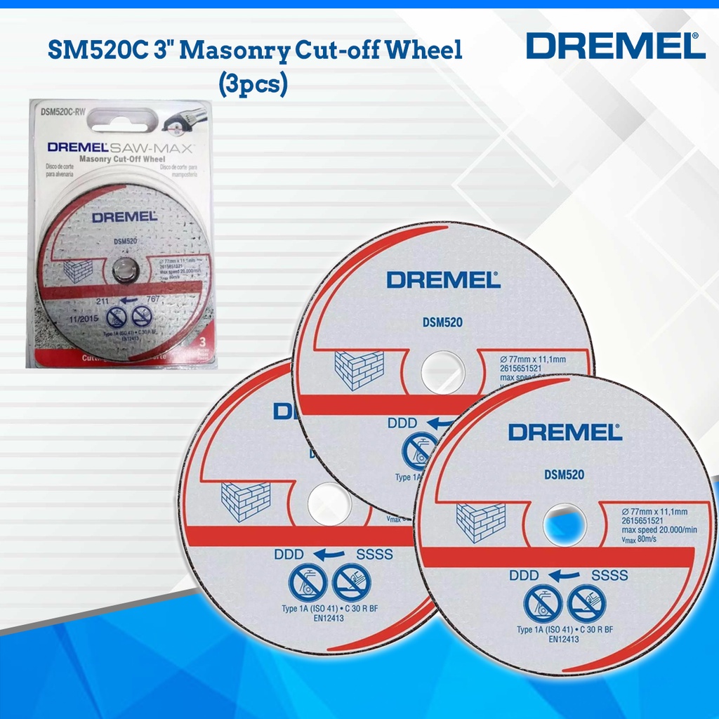 SM520C 3" Masonry Cut-off Wheel (3pcs) | Shopee Philippines