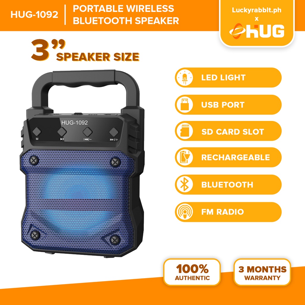 Hug Mini Karaoke Portable Wireless Bluetooth Speaker Only (w/ USB PORT ...