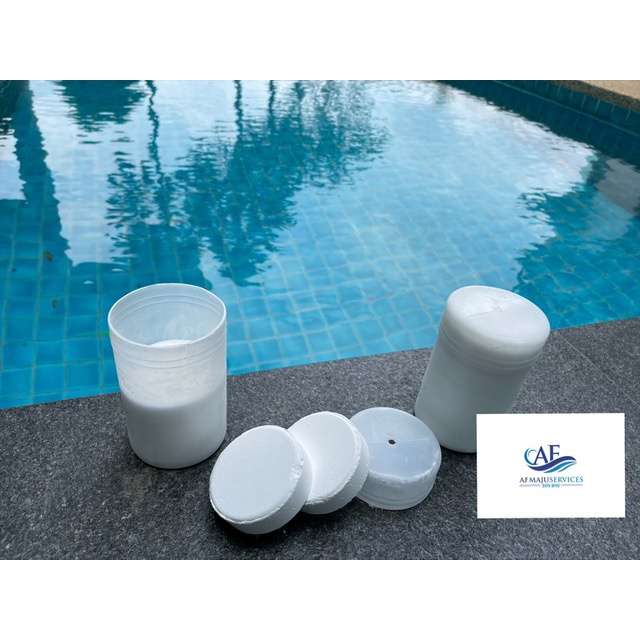 Tablet Chlorine/Klorin 90% For Swimming Pools 1KG ( 5 tablets ...