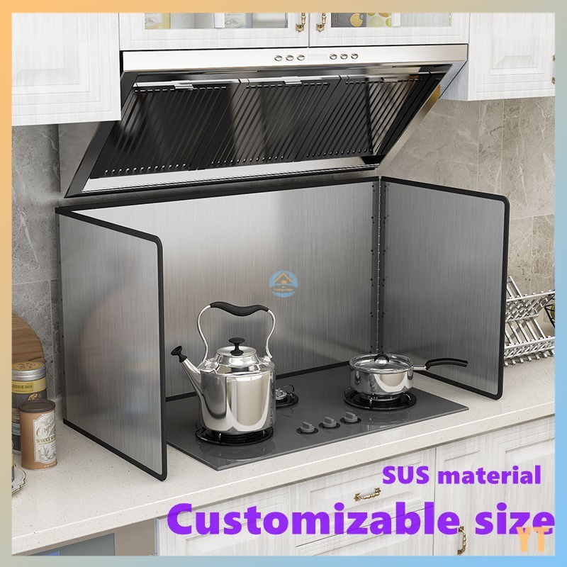 home lifeCustomizable Kitchen stainless steel fender oil smoke cover ...