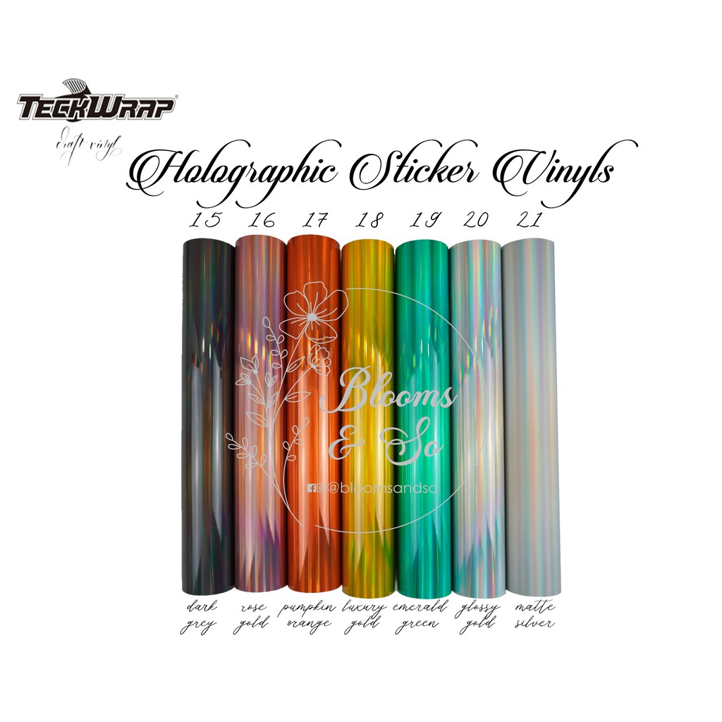 Teckwrap Holographic sticker vinyls (12x12") | Shopee Philippines