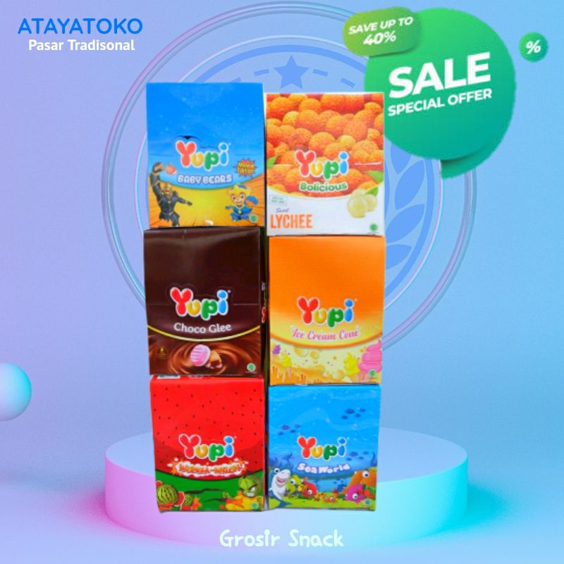 (BOX) Yupi Various Candy 24 pcs wholesale snack shop | Shopee Philippines