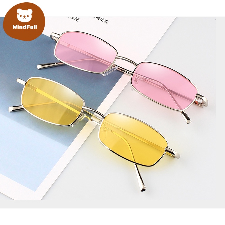 【Ready Stock】Korean Retro Small Rectangle Frame Sunglasses Women ...