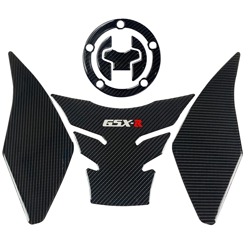 Fuel Tank Cover Pad Carbon Fiber Stickers Motorcycle 3D TankPad Decals ...