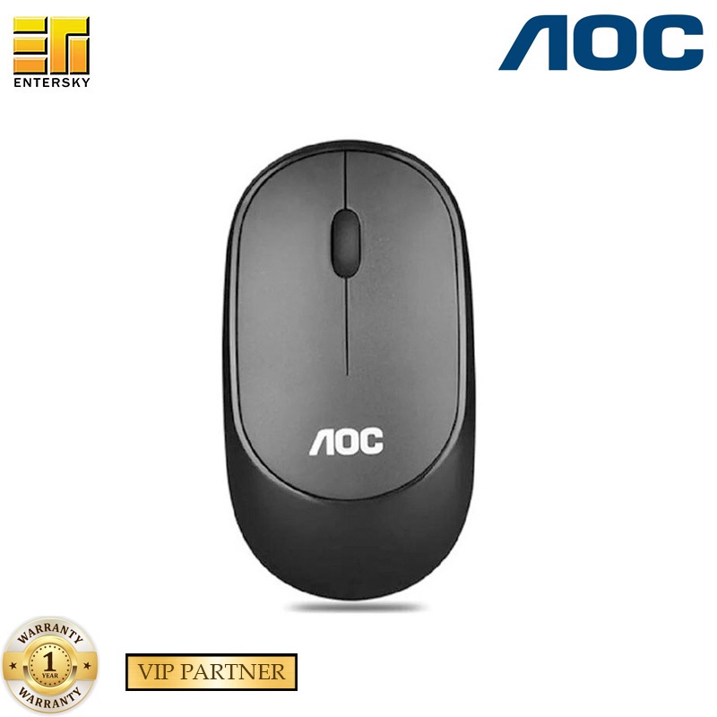 AOC MS310 Ergonomic Design Wireless Mouse Silent Clicking Wide ...