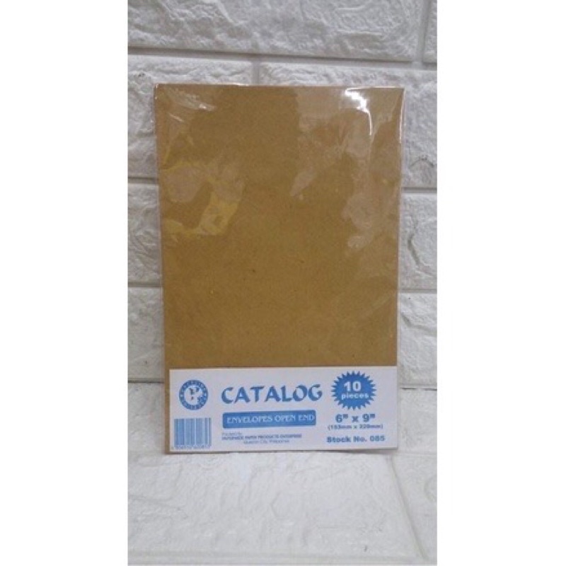 Catalog Brown kraft Envelope 10 Pcs 6 X 9 | Shopee Philippines