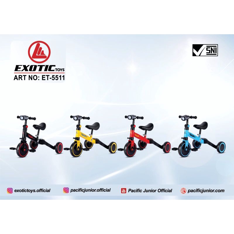 This 3.balance bike 3 Wheel Children's bike Is 1, exotic 5511 | Shopee Philippines
