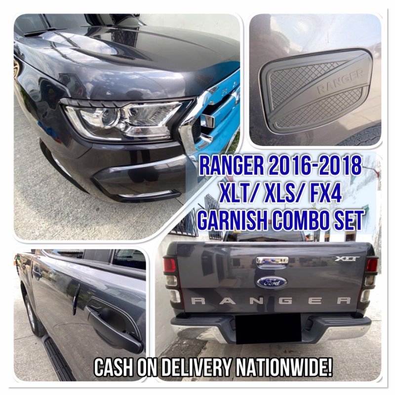 Ford Ranger 2016-2018 XLT, XLS, FX4 Garnish Combo Set | Shopee Philippines