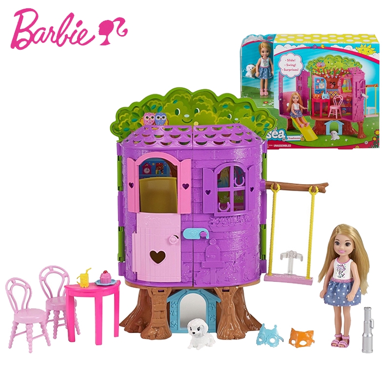 SalesOriginal Barbie Dolls Barbie Club Chelsea Tree Doll House Toy Girl ...