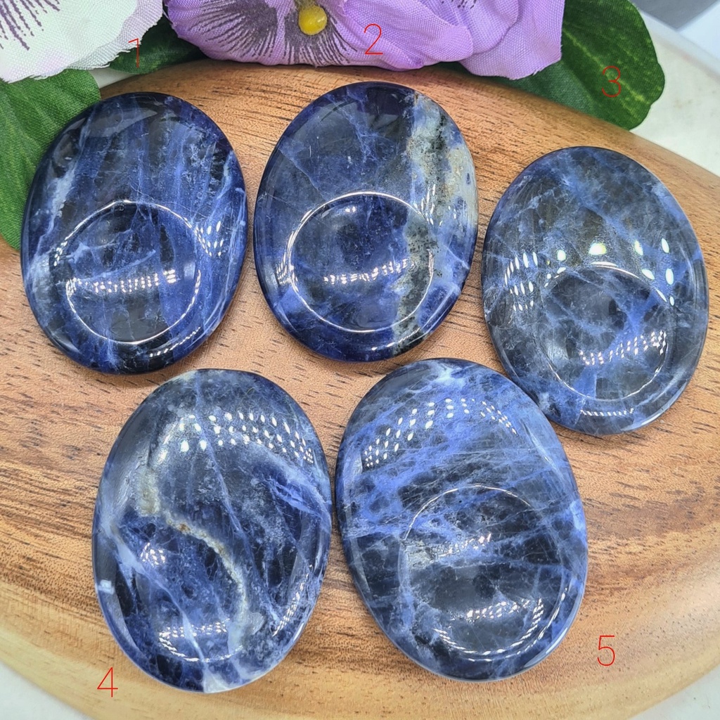 Sodalite Worry Stone / Thumb Stone - Sodalite Healing Crystal | Shopee ...