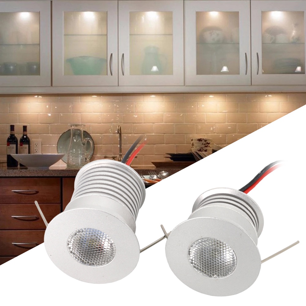 3W Indoor Spotlight LED Recessed Ceiling Downlight DC12V-24V/3V Cabinet ...