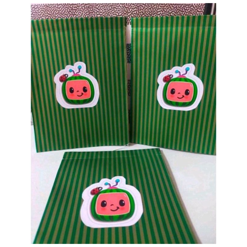 12pcs Large Size Gift Bag / Gift Wrap Cocomelon Theme | Shopee Philippines