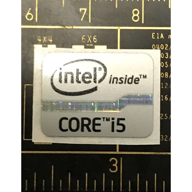 Original intel Core i5 gen2 silver logo Sticker | Shopee Philippines