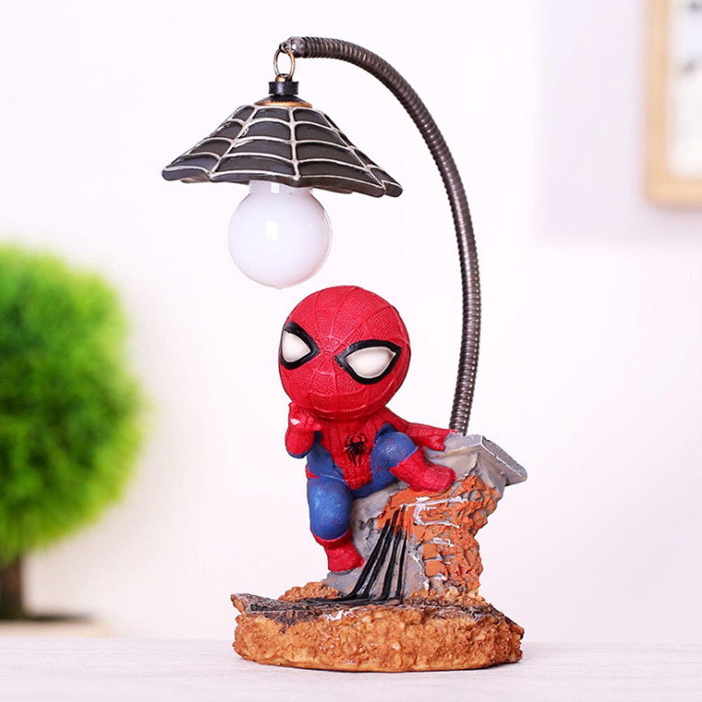 Spiderman Led Night Light Resin Spider Man Lamp for Children Kids Rooms ...
