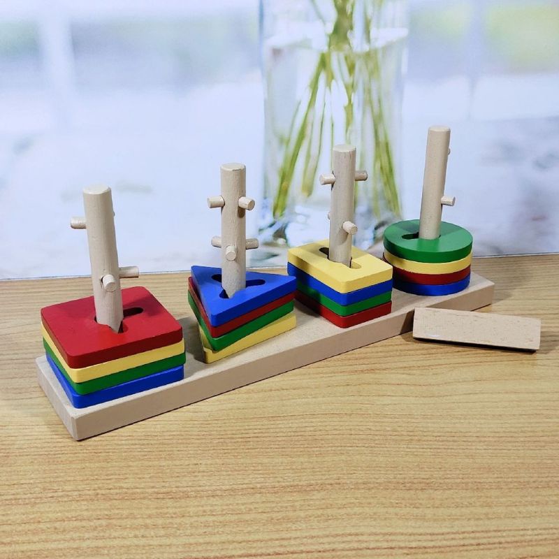KAYU Sni Wooden Toys 4-pole Key Tower | Shopee Philippines