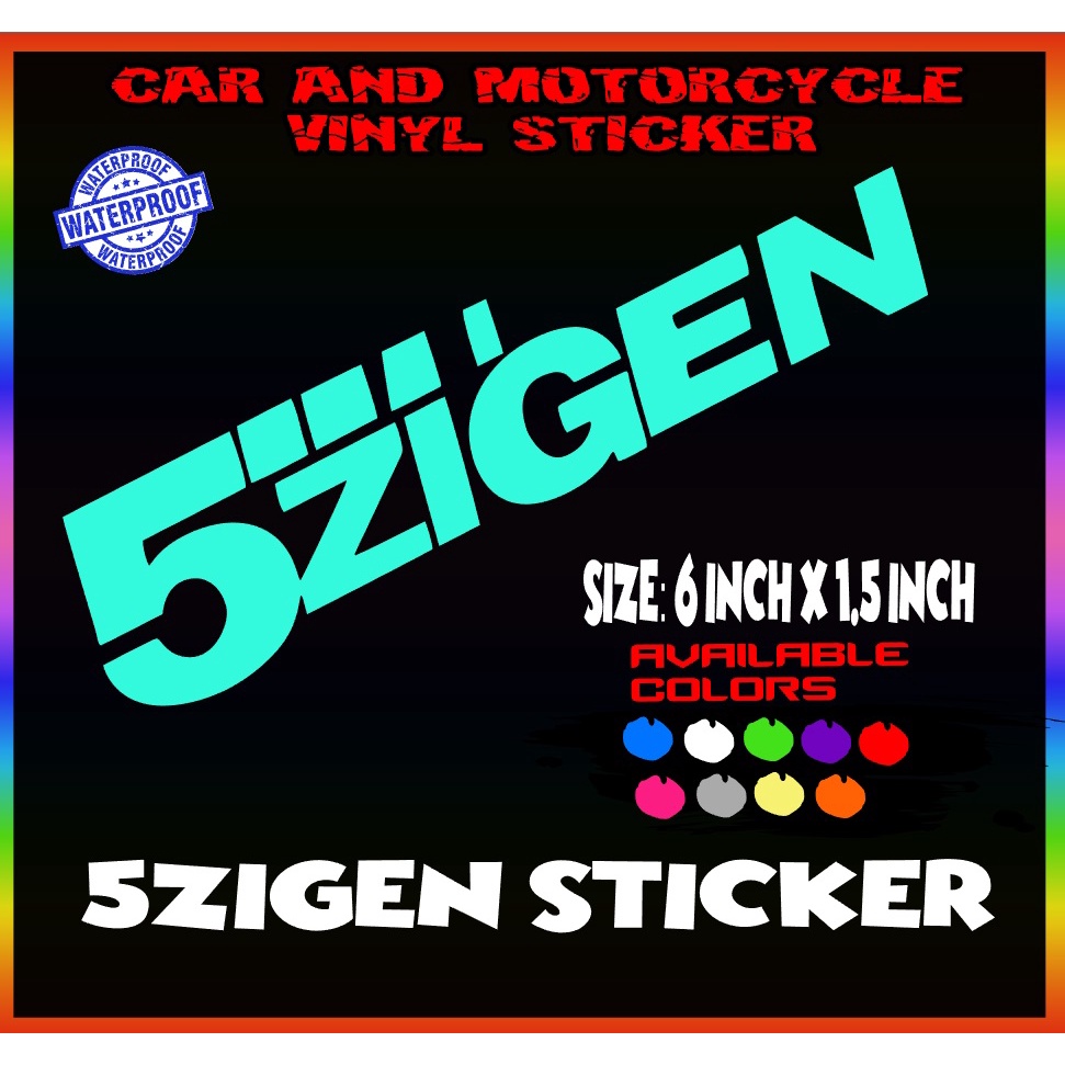 5ZIGEN sticker decals | Shopee Philippines