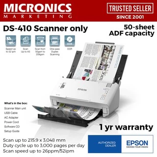 Shop epson scanner workforce ds-410 for Sale on Shopee Philippines