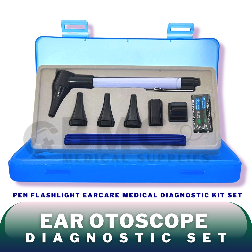 Plactic Hard Blue OTOSCOPE DIAGNOSTICC SET PEN | Shopee Philippines