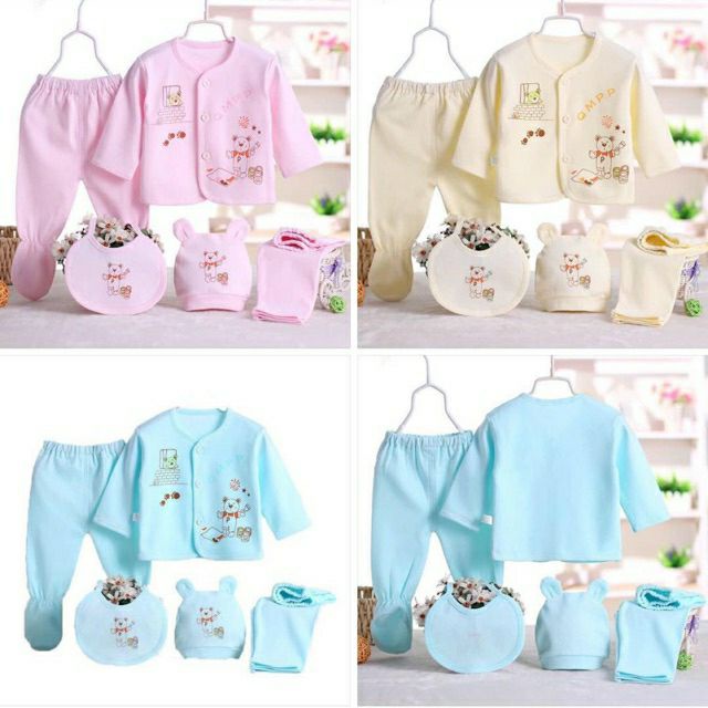 Newborn baby suits pure cotton ( 5pcs/set) baby fashion Infant unisex ...