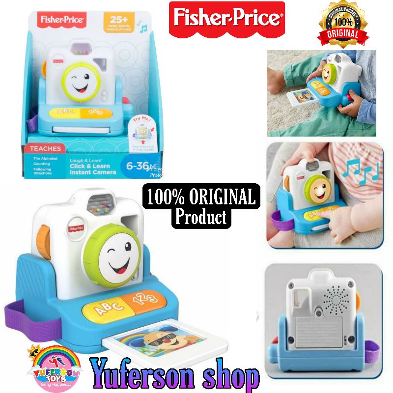 Fisher PRICE LAUGH & LEARN CLICK AND LEARN INSTANT CAMERA - ORIGINAL ...
