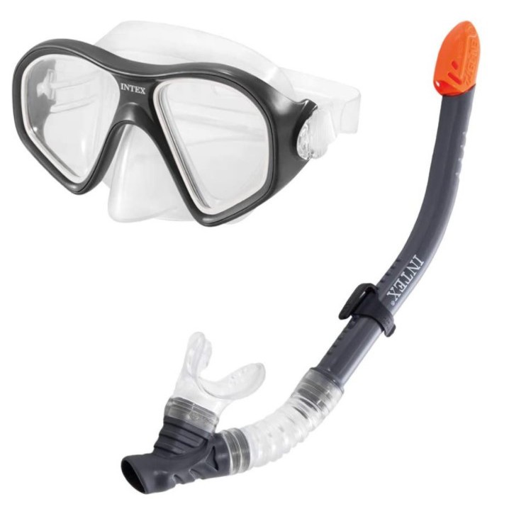 INTEX Complete Set Snorkeling Intex Google Diving Mask With Breathing ...