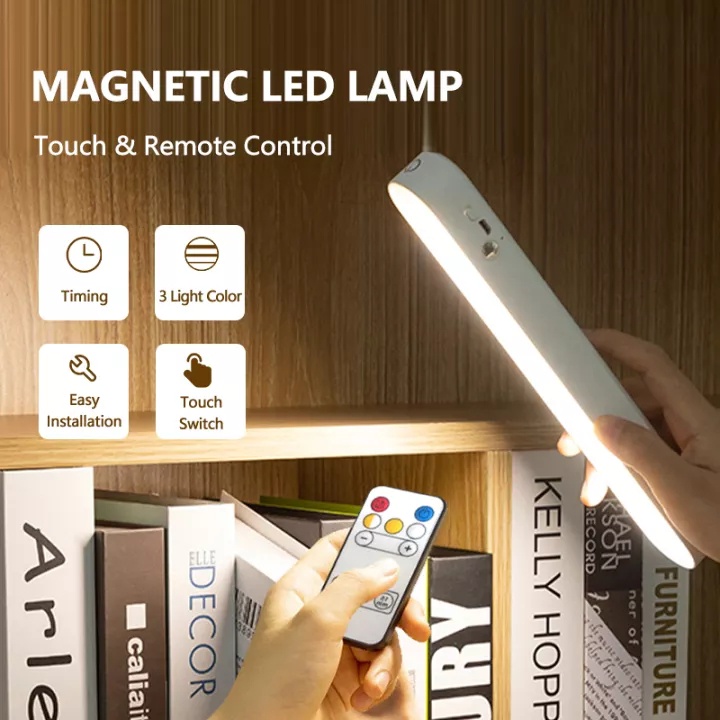 Hanging Magnetic LED Table Lamp Chargeable Desk Lamp Cabinet Light ...