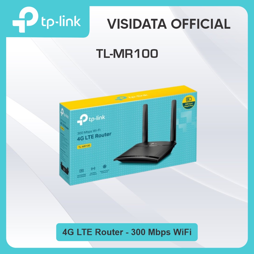 Tplink TL-MR100 4G LTE Router 300 Mbps Wireless N 4G Router | Shopee ...