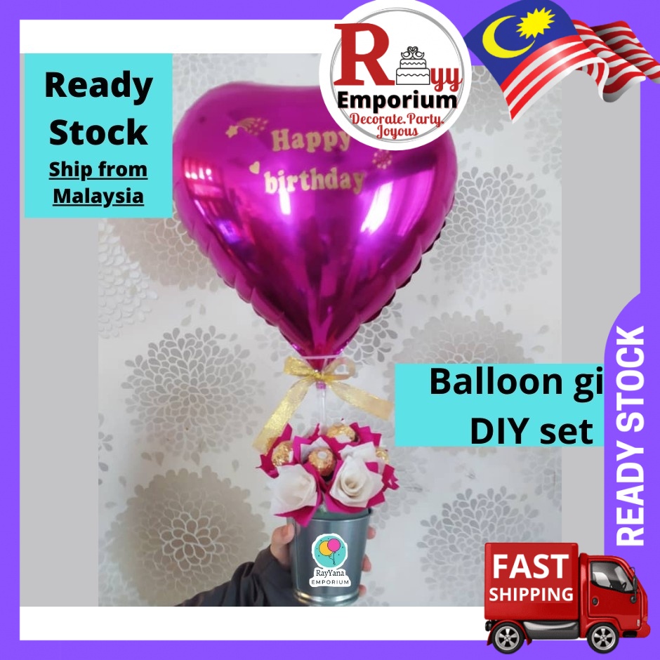 Balloon party set DIY Design it yourself Surprise balloon DIY Set Set ...