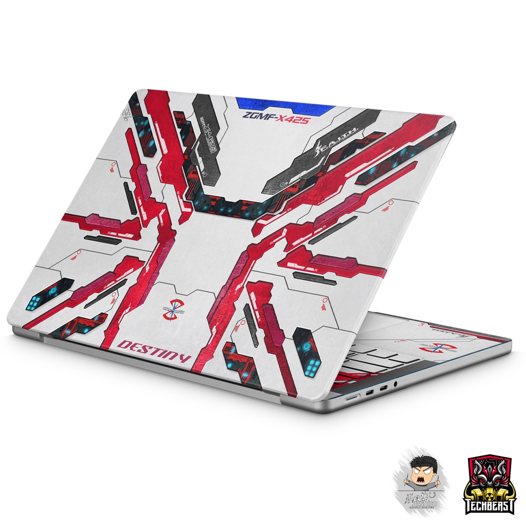 3M Gundam Laptop Skin Vinyl Wrap Techbeast ( MESSAGE YOUR LAPTOP MODEL ...