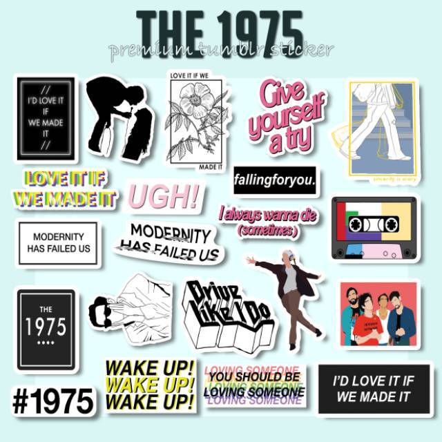 21pcs The 1975 BAND Sticker Pack | Tumblr Aesthetic Laptop Sticker HP ...