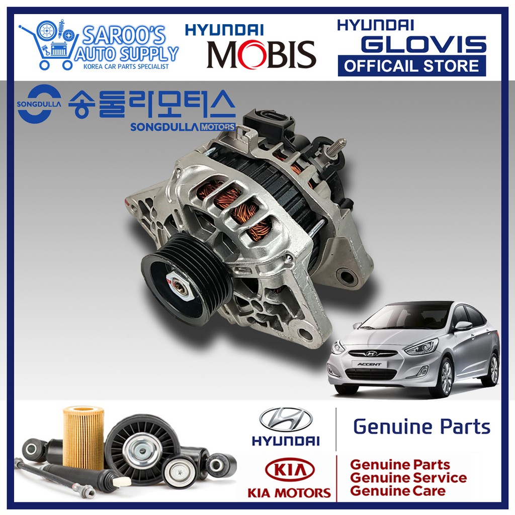 [Gamma] Alternator For Hyundai Accent , 2011-2013, 3PIN , Made In Korea ...