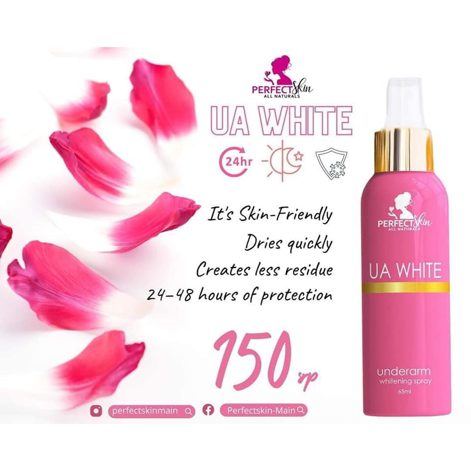 Authentic Perfect Skin UA White Underarm Spray 65mL | Shopee Philippines