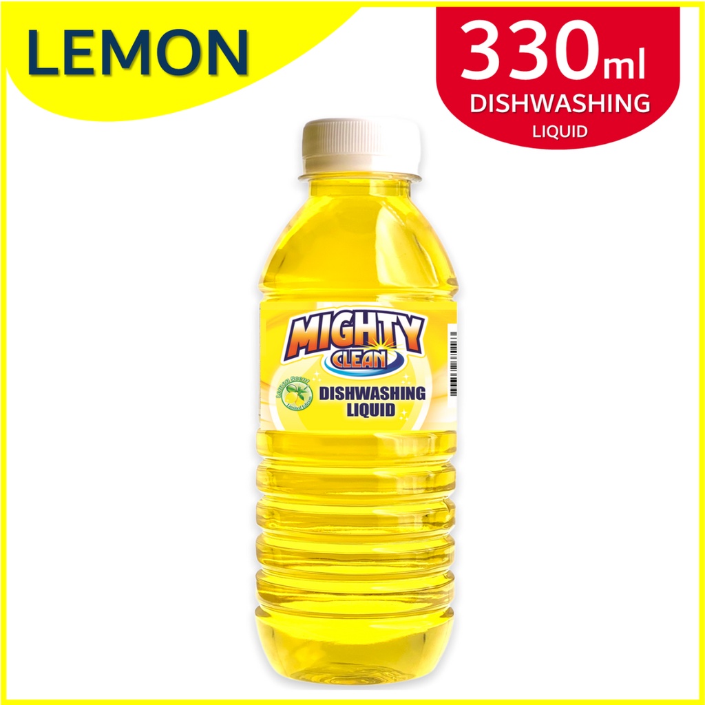 Mighty Clean Dishwashing Liquid Lemon - (DWL Yellow) - 330ml | Shopee ...