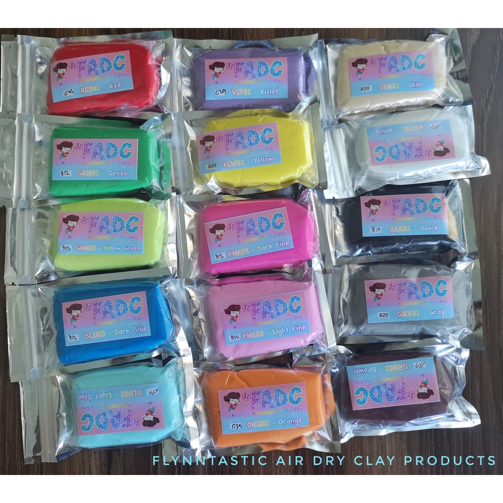Air Dr Clay Sample Pack - No Bake Clay 50g | Shopee Philippines
